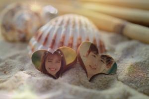 Romantic double love photo frame online free