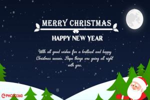 Create Christmas snowfall video cards for family and friends