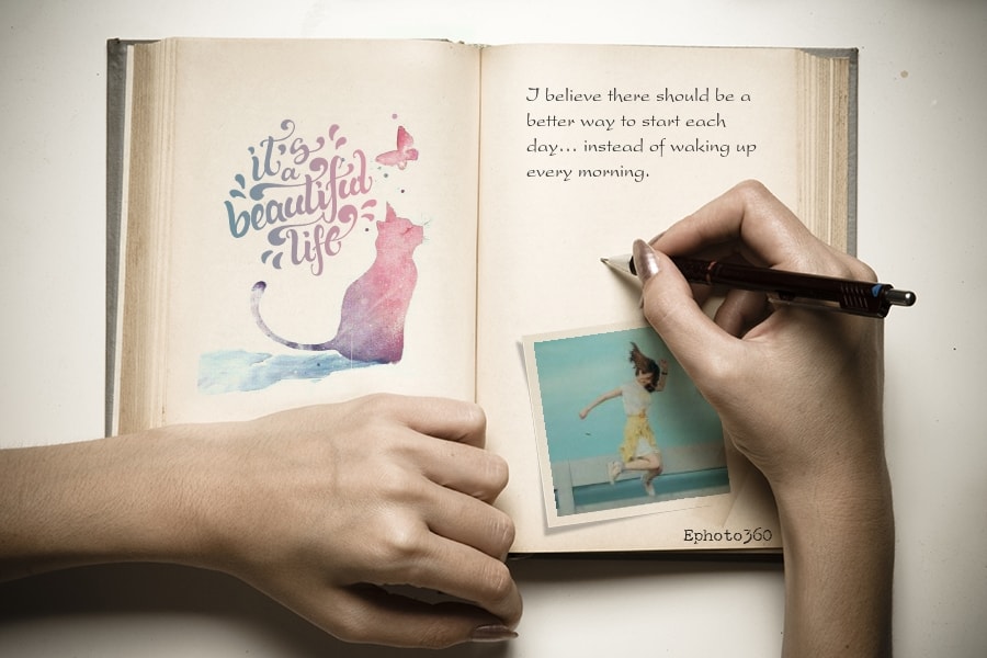 Create Diary Photo Frame Online