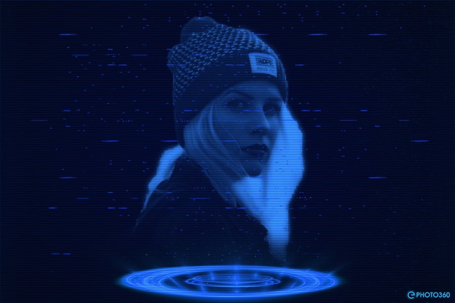 Create Hologram Photo Effects Online